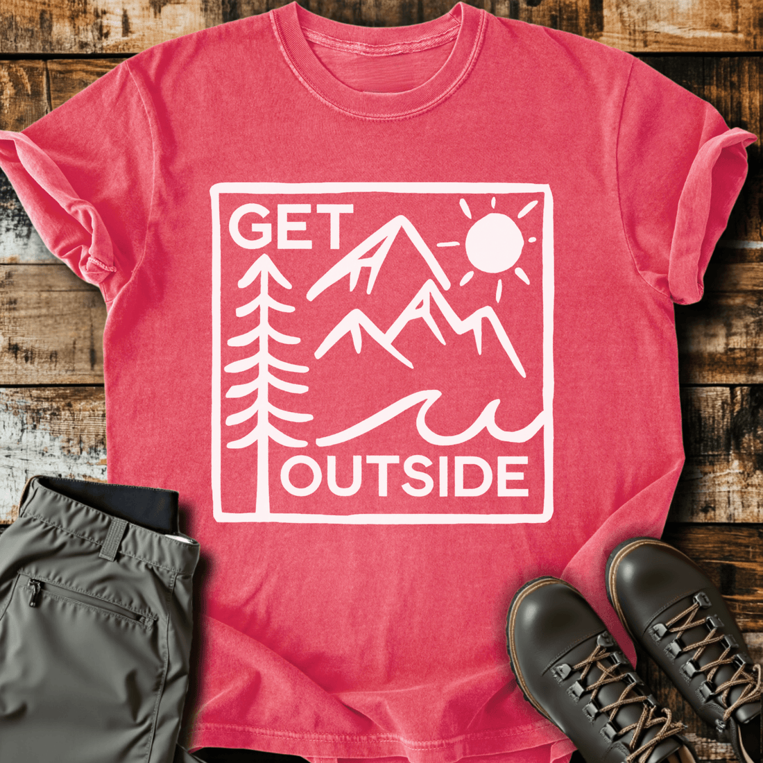 Get Outside T-shirt – Sloth Hiking Club